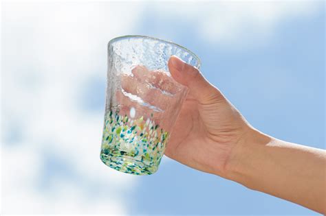 色空グラス 7月 シリーズ ハンドメイドガラスの伝統工芸品「津軽びいどろ」