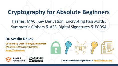 Svetlin Nakov Svetlin Nakov Official Web Site And Blog Cryptography For Absolute Beginners