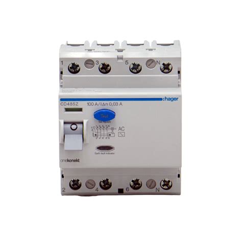 Hager 4pole Earth Leakage Circuit Breaker Elcb