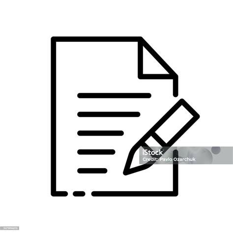 문서 줄 아이콘입니다 계약 펜 선언 서명 프로토콜 방패 양식 주문 진술 보증 사업 개념입니다 흰색 배경에 벡터 검은 선 아이콘