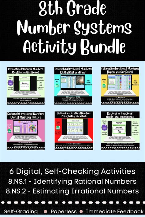 Number Systems Digital Activity Bundle 6 Activities 8ns1 8ns2