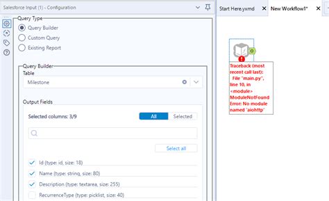 Error Message On New Salesforce Input Tool Alteryx Community