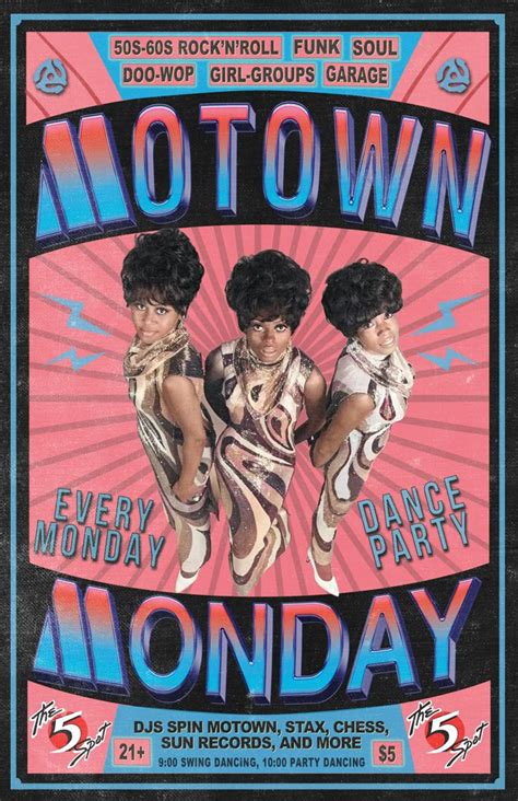 Motown Mondays Motown Soul Train Funky Music