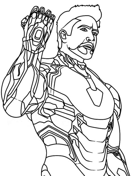Ironman Mask Coloring Pages