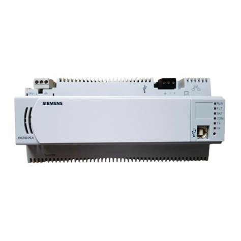 SIEMENS PXC SERIES INSTALLATION INSTRUCTIONS Pdf Download ManualsLib