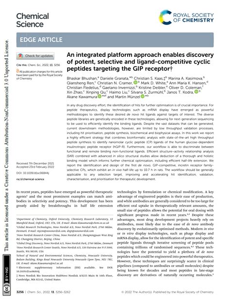 Pdf An Integrated Platform Approach Enables Discovery Of Potent