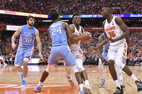 Teams Syracuse Orange 20 12 8 10 Vs North Carolina Tar Heels 22