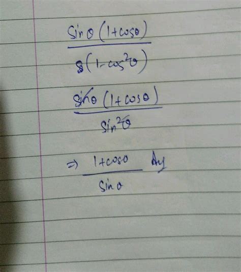 Class Viil Subgroup E In Frac { Sin Theta } { 1 Cos Theta } N