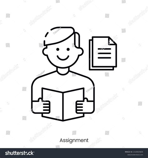 Assignment Icon Outline Style Icon Design Stock Vector Royalty Free 2120425835 Shutterstock Assignment Icon Outline Style Icon Design Stock Vector Royalty Free 2120425835 Shutterstock