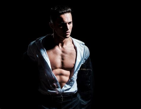 Torso Desnudo Masculino Sexy Hombre Desnudó Camisa Musculoso Chico Con