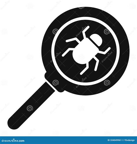 Magnifying Glass Focusing On A Computer Bug Representing Cybersecurity
