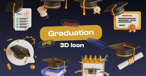 3d Education Graduation School Blender Object Objects Ft School And Class Envato