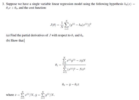 3 Suppose We Have A Single Variable Linear