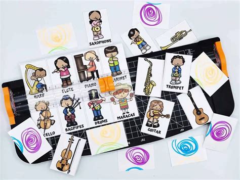Musical Instrument Matching Game Printable Free