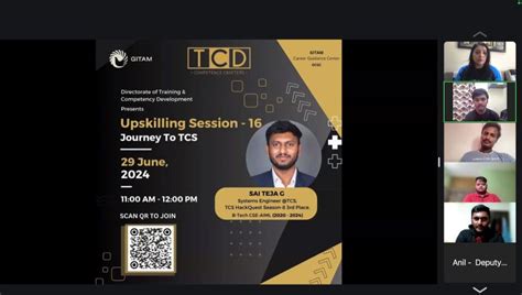 dr rojeena mathew on linkedin gitam upskillingseries tcs
