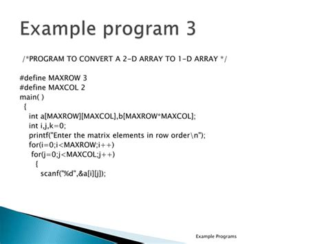 Arrays 1d And 2d And Multi Dimensional Ppt