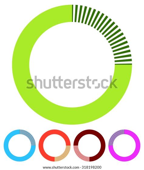 Preloader Buffer Shapes Circular Elements Symbols Stock Vector Royalty