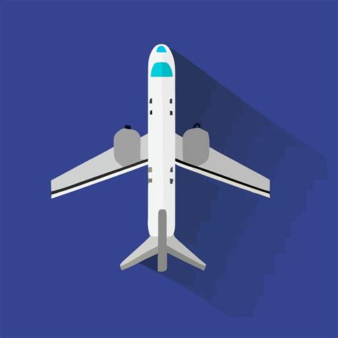 Avión Listón Icono Avión Diseño Ilustración Vehículo Dibujos Animados