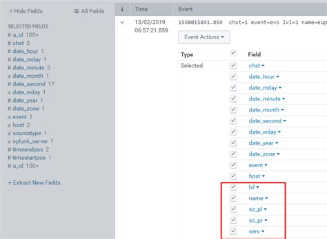 Selected Fields Splunk Community