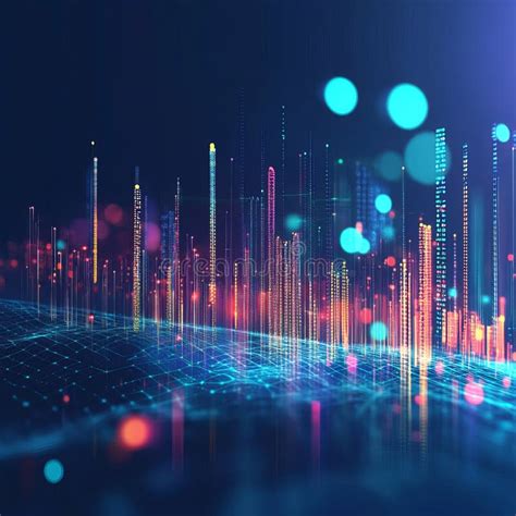 Explore A Vibrant Digital Cityscape With Neon Lights And Futuristic