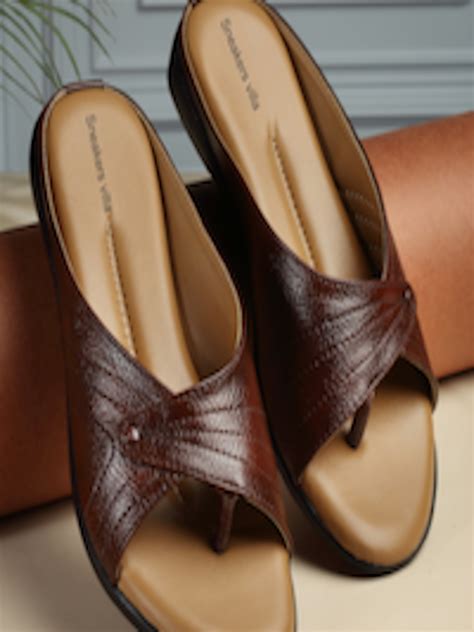 Buy Sneakers Villa Textured Leather Open Toe Flats Flats For Women