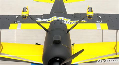 Dynam Pitts Python Yellow 4s Rc Aerobatic 3d Sport Biplane