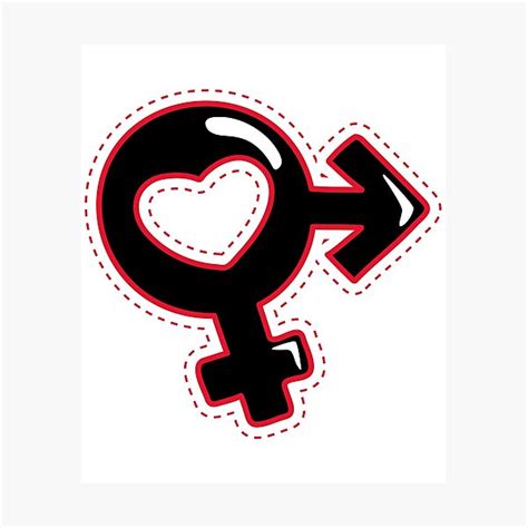 Love Male And Female Symbol Together Unicode Sex Symbols Photographic Print By Gavinstar