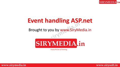 Asp Net Event Handler PPT