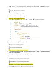 Quiz Docx An API Has Been Created In Design Center What Is The Next Step To Make The API