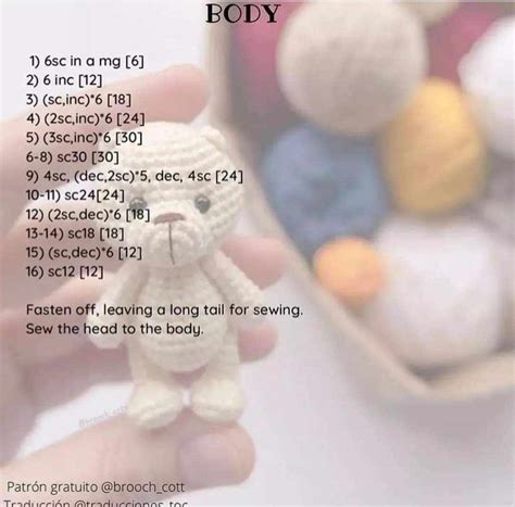 Create Your Own Mini Teddy Bear Crochet Pattern And Tutorial
