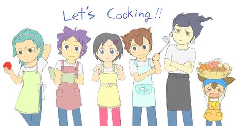 イナズマイレブンgo いちねんが合宿でカレーを作るはなし アオダイショウのマンガ イナゴ一年生組 なにこれかわいい 去年のも見てみ