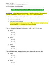 Hit Course Outline Template November Docx Name Jane Doe