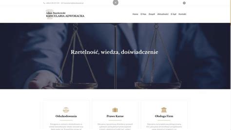 Webprojekt Law Office Adam Baszkowski