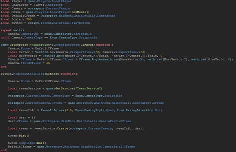 My Problem With The Camera Tween Scripting Support Developer Forum Roblox