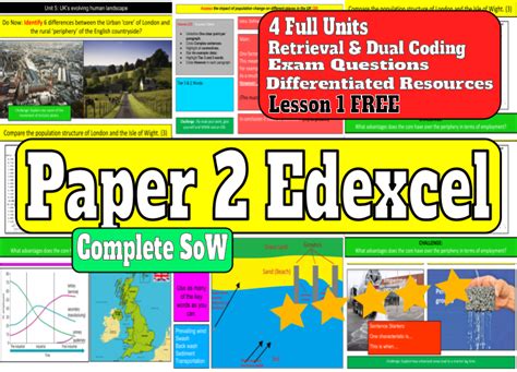 Paper 2 Edexcel B Geography Teaching Resources