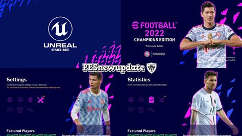 Pes 2021 Menu Mod Efootball 2022 Champions Edition