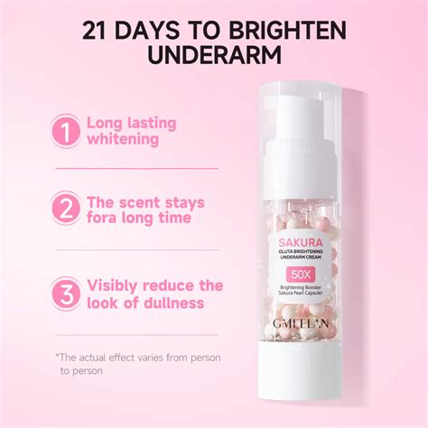 Gmeelan Sakura Gluta Brightening Underarm Cream 30g Love Rys
