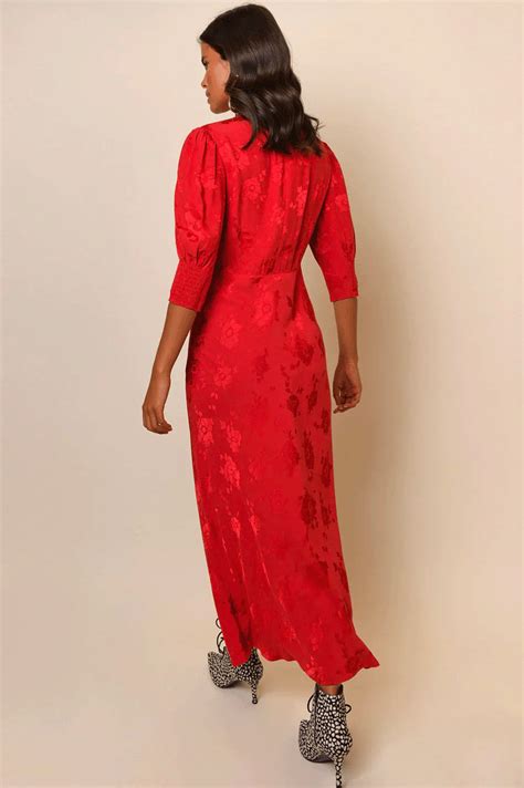 Rixo Zadie Dress Red Poppy