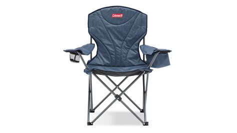 Coleman Chair Quad King Size Cooler Arm Blue Extra Wide