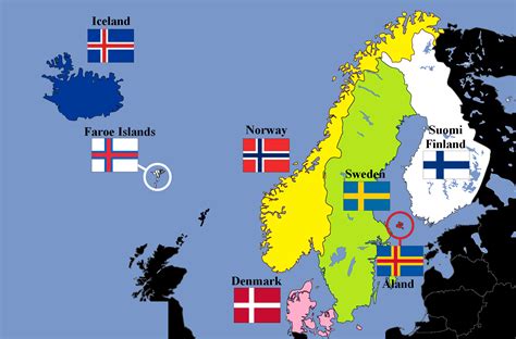 Nordic Cross Flags Of Members Of The Nordic Council Vexillology