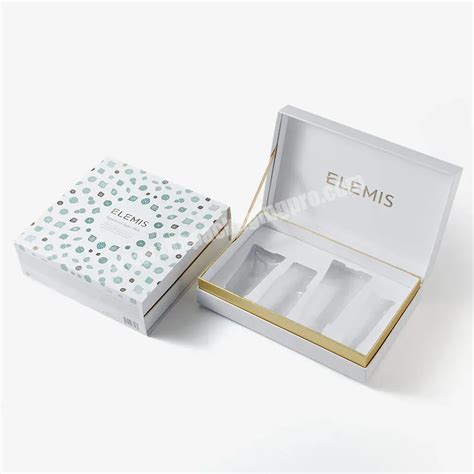 Cosmetic Cardboard Paper Box Packaging With Insert Perfume Set Box