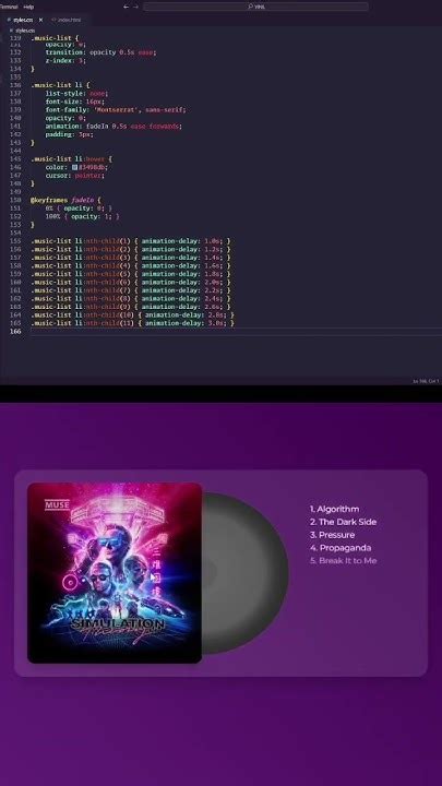 Vinyl Cover Css Only Coding Html Frontend Htmlcss Programming