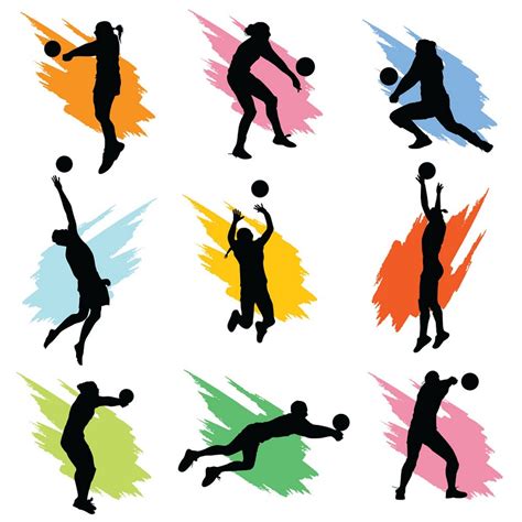 女子バレーボール選手のイラスト
