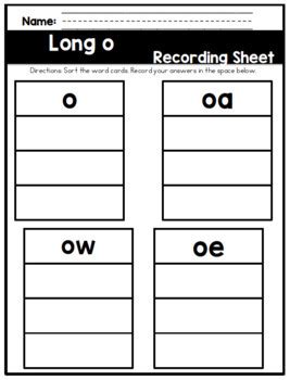 Wonders First Grade Unit 4 Phonics Sort By Cultivating Brilliant Minds