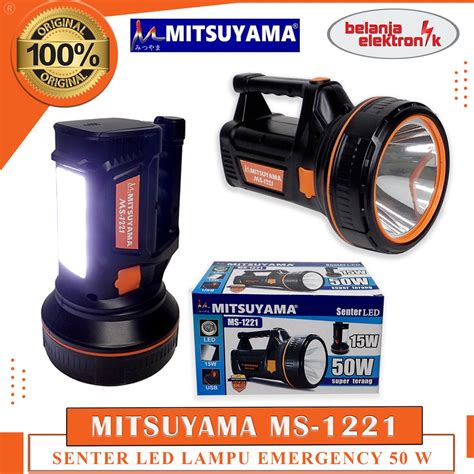 Jual SENTER LED LAMPU EMERGENCY SUPER TERANG 50 WATT MITSUYAMA MS 1221