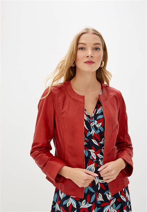 Куртка кожаная Gerry Weber, цвет: красный, GE002EWGEGP3 — купить в ...