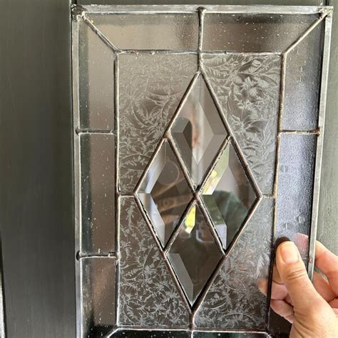 Beveled Glass Panel Etsy