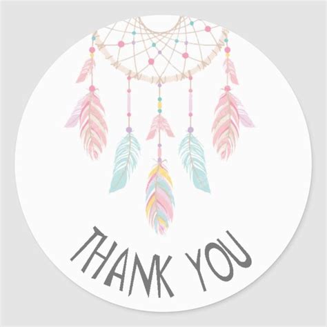 Dreamcatcher Stickers 118 Results Zazzle Boho Baby Shower