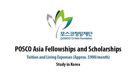 Hàn Quốc Học Bổng Toàn Phần Bậc Sau Đại Học Posco Asia Fellowship