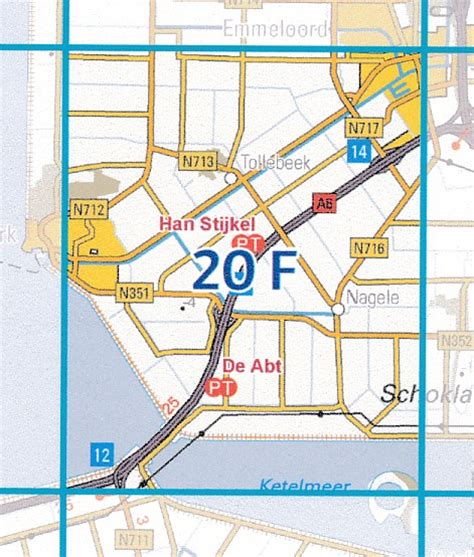 Topografische Kaart Wandelkaart 20F Nagele Kadaster 0428291481054